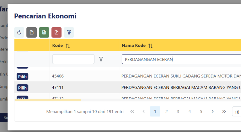 Cara Memilih Kode KLU Perdagangan Kecil atau Eceran di Coretax
